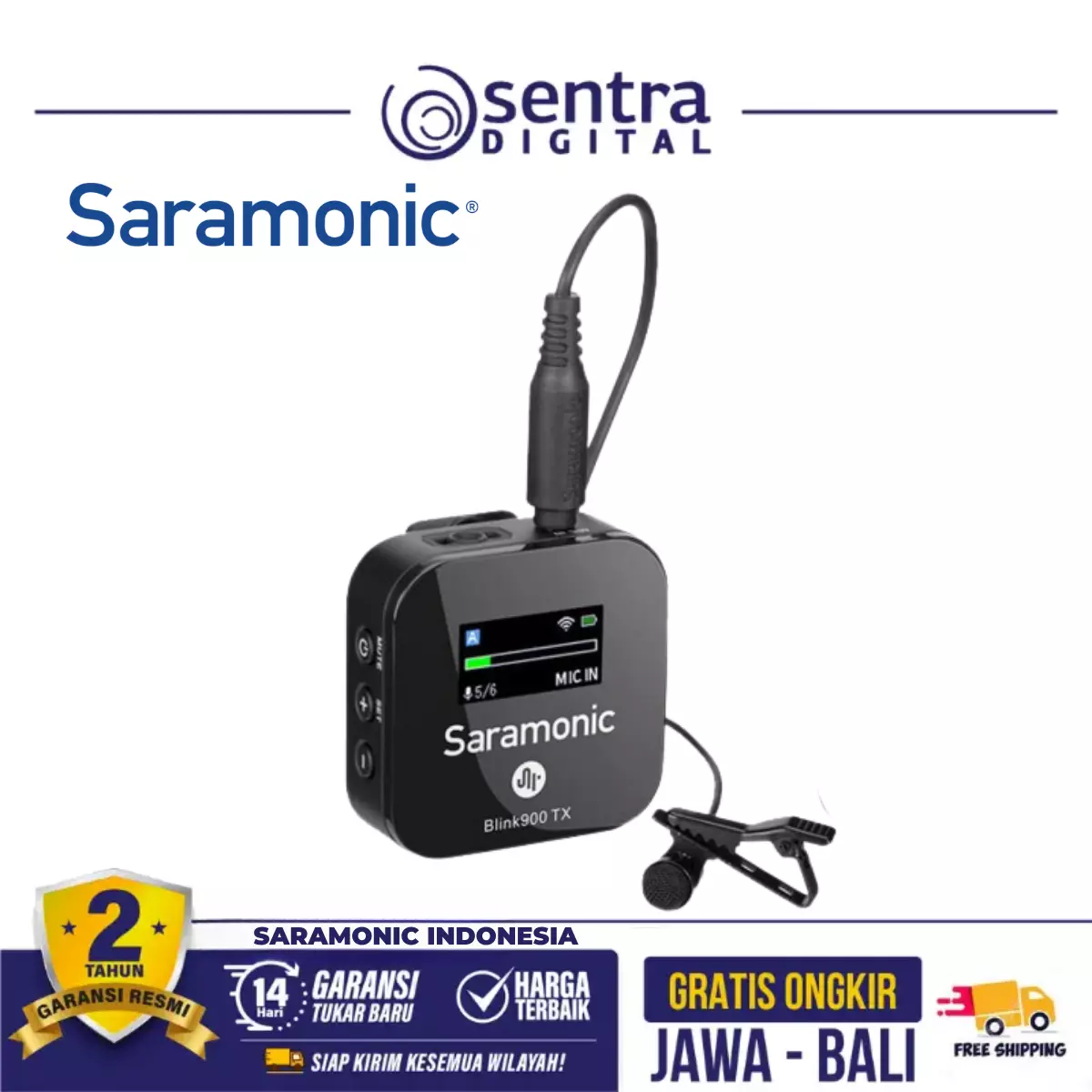 Jual Saramonic Dual-Channel Wireless Microphone System Blink 500 B2 (TX ...